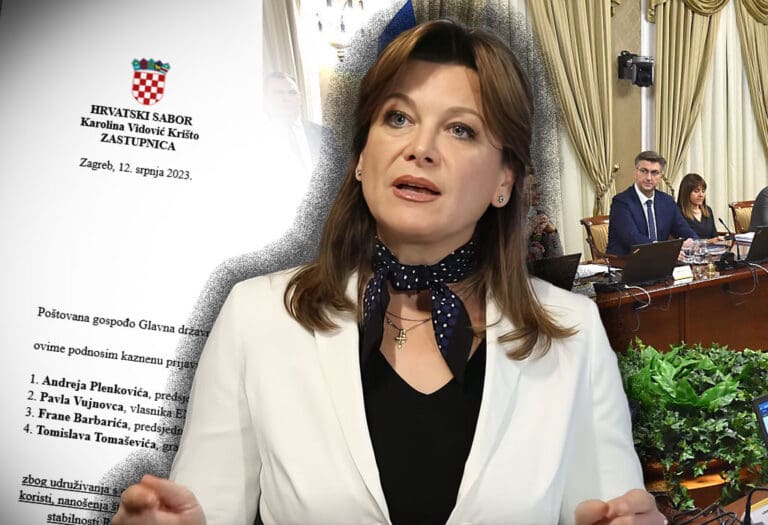 Karolina Vidović-Krišto, podnijela kaznenu prijavu protiv Plenkovića za nevjerojatnu pljačku ...